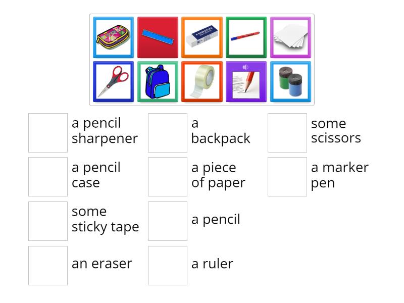 Classroom Equipment - Match up