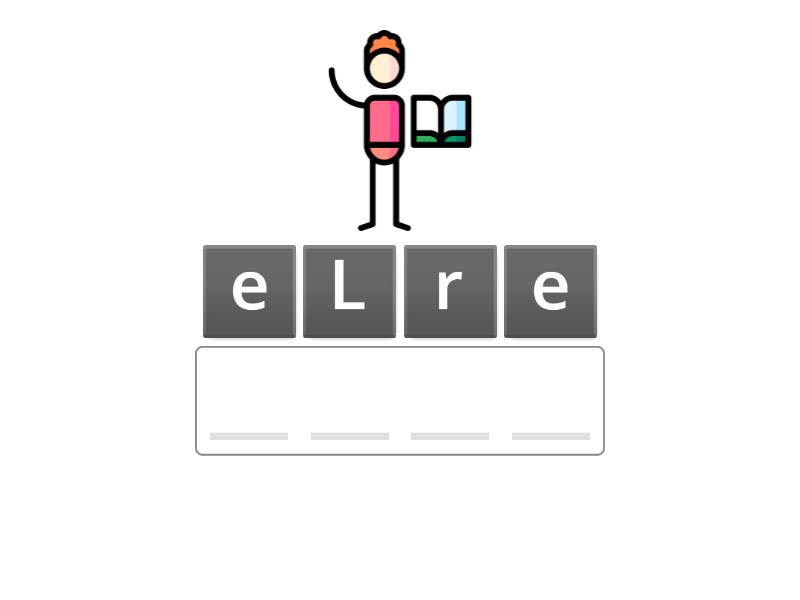 Anagram Los verbos de la clase (Icons made by Freepik) - إعادة ترتيب الأحرف