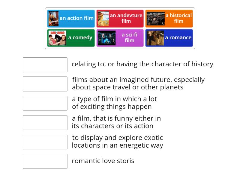 film's genres - Match up