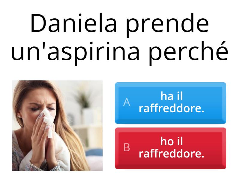 Verbo Avere - completa le frasi - Cuestionario