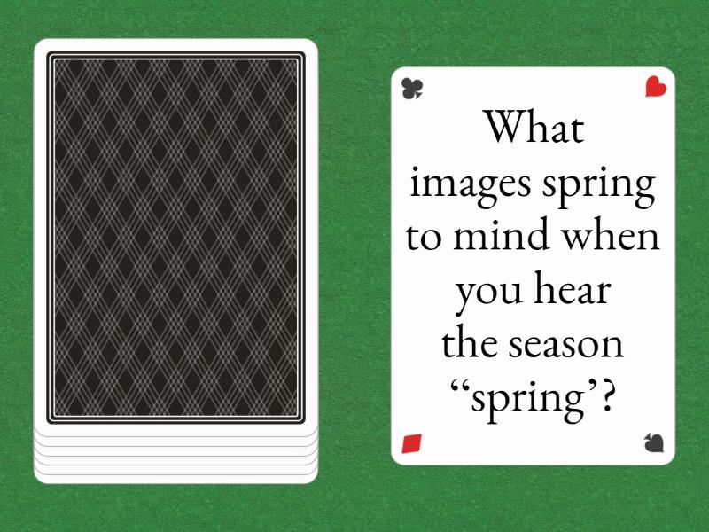 Spring - Speaking cards