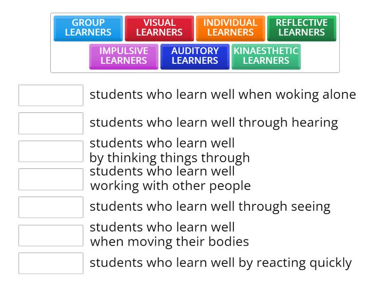 Learners style - Match up