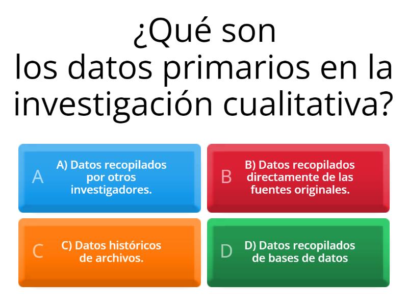 Recopilación de datos primarios y Técnicas de investigación cualitativa ...