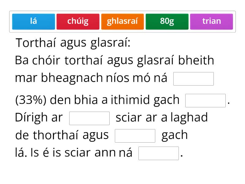 Ith Go Maith - Missing word