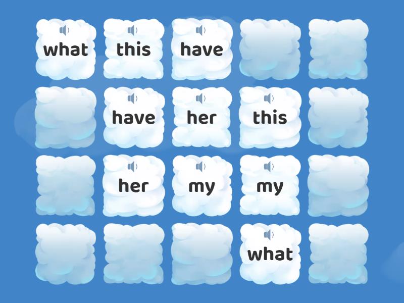 Sight Words List 3 - Matching pairs