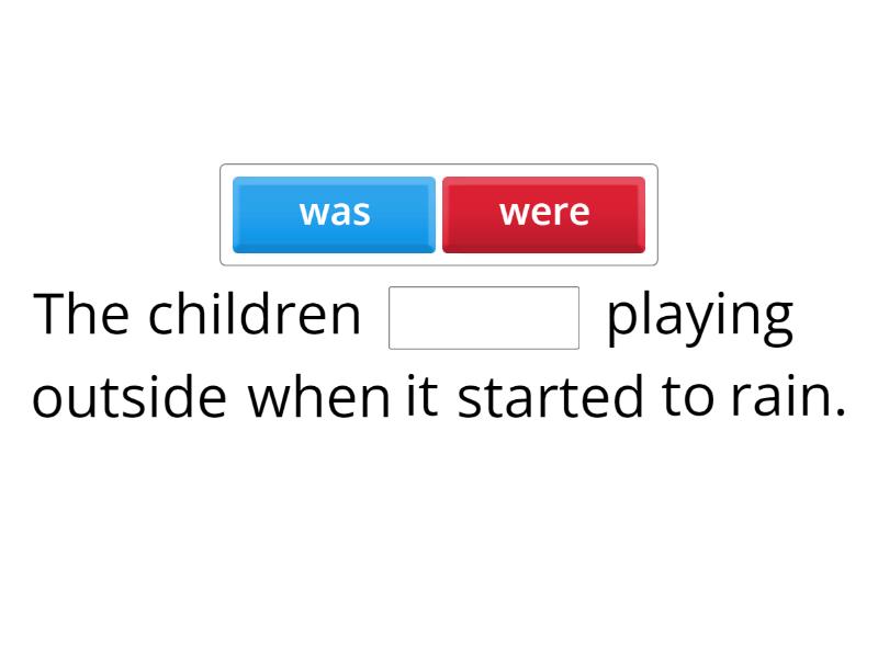 Past continuous - Completar la frase