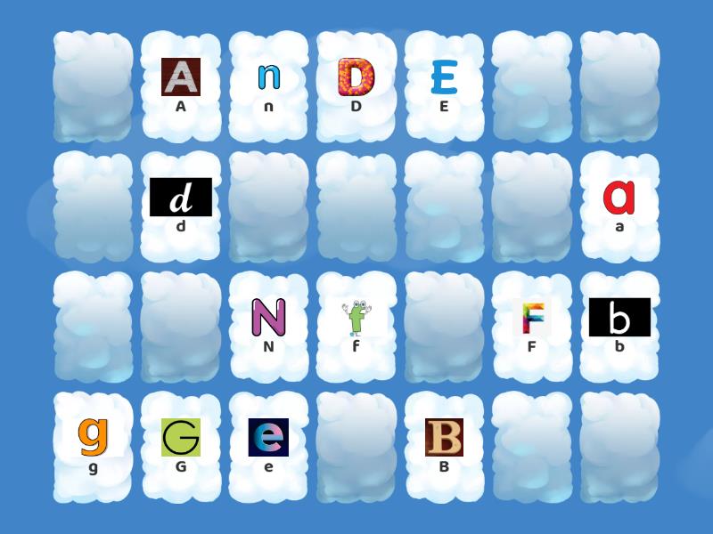 THE ABC Memory A-N - Matching pairs