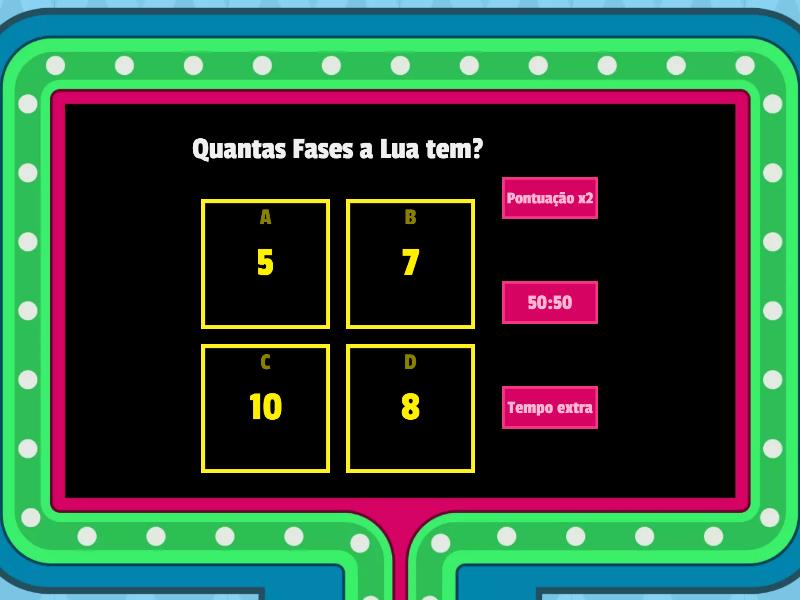 Fases da Lua - Gameshow quiz