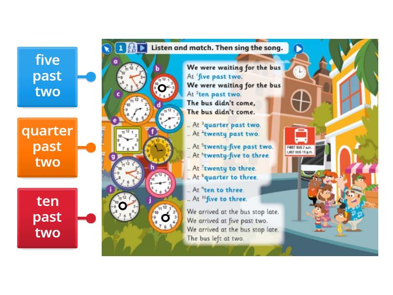Telling the time SONG PU - Labelled diagram