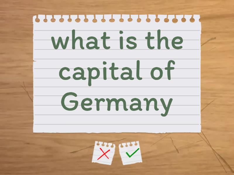 germany - Flash cards