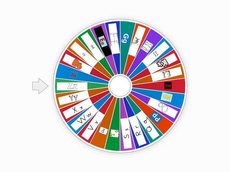 Cours 1 - L'alphabet - Spin the wheel