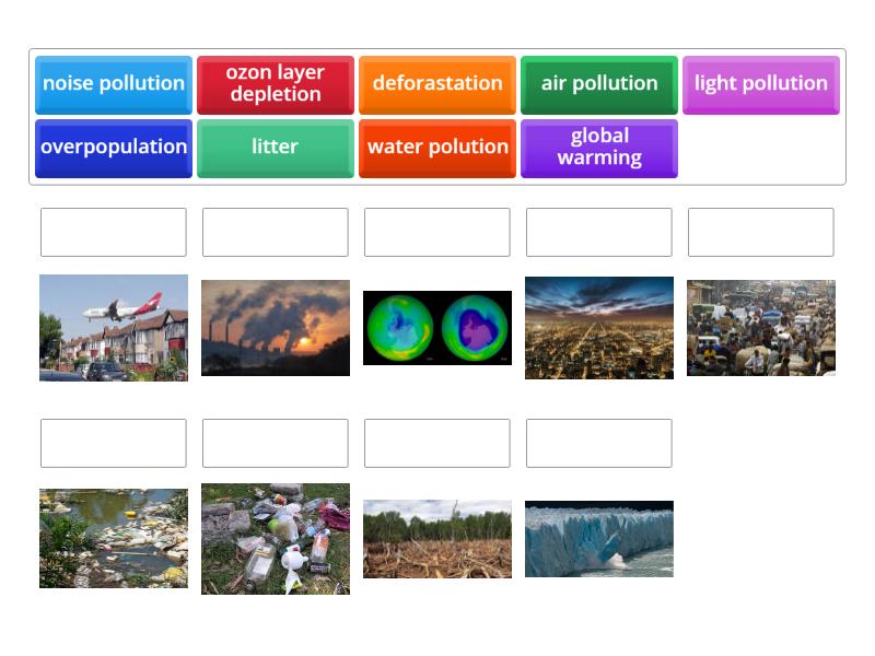 pollution - Match up