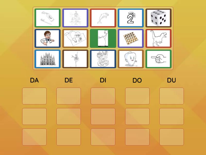 DA DE DI DO DU - Group sort