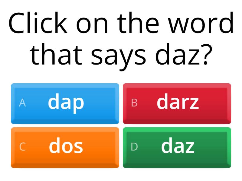 April- Alphabetic Decoding Practice - Quiz