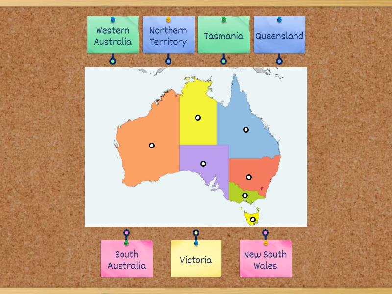 Australian States - Labelled diagram