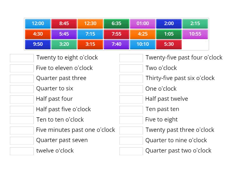 The clock_1 - Match up