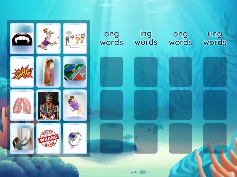 ang ing ong ung welded sounds sort - Ordenar por grupo