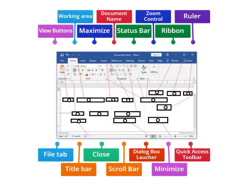 word parts - Labelled diagram