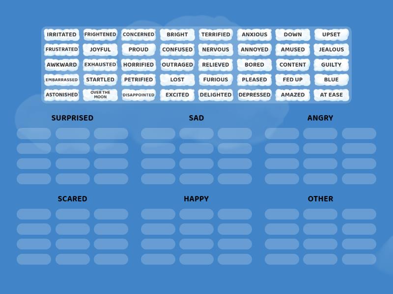 Emotions - Group sort