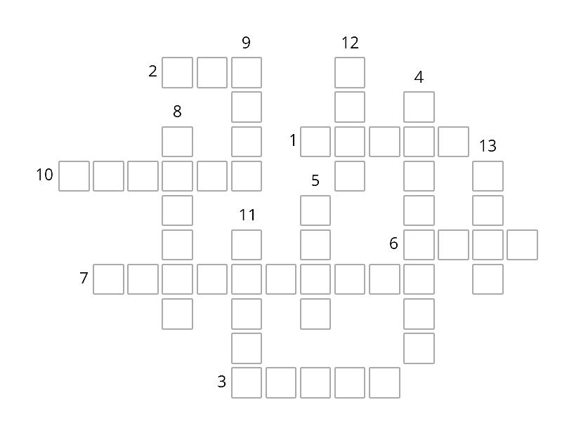 Body parts puzzle - Crossword