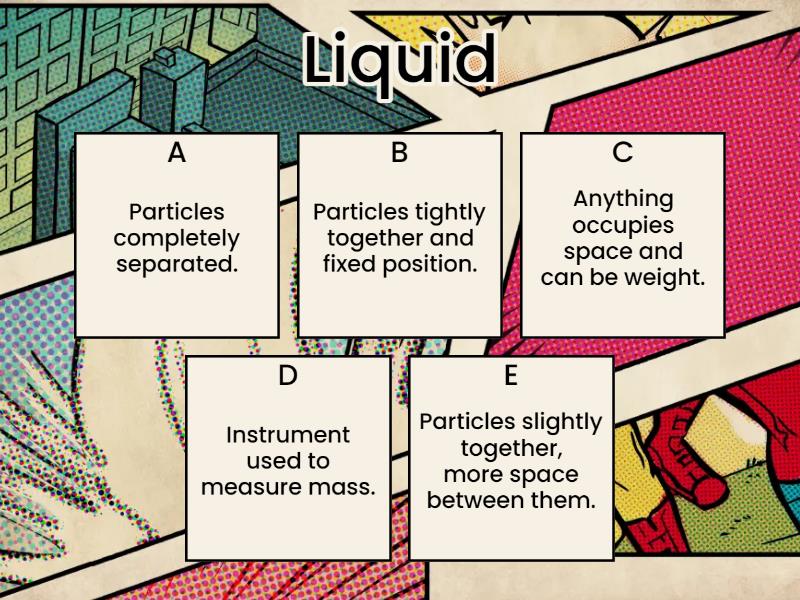 Matter Vocabulary - Quiz