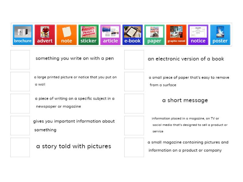 prepare 4 unit 19 define - Match up