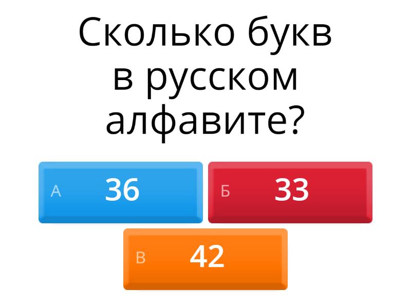 тест Алфавит 1 Quiz