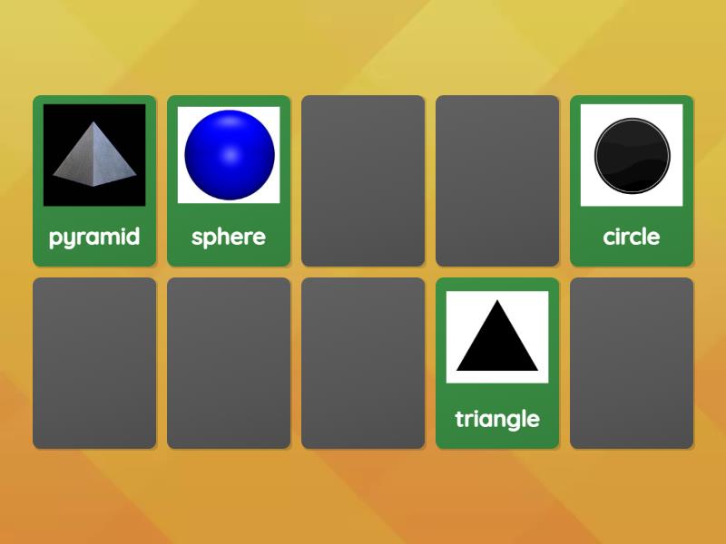 2D and 3D shapes - Combine os pares