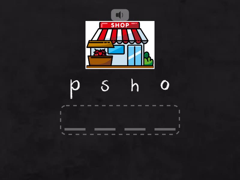 sh/th/ch word practice - Anagram