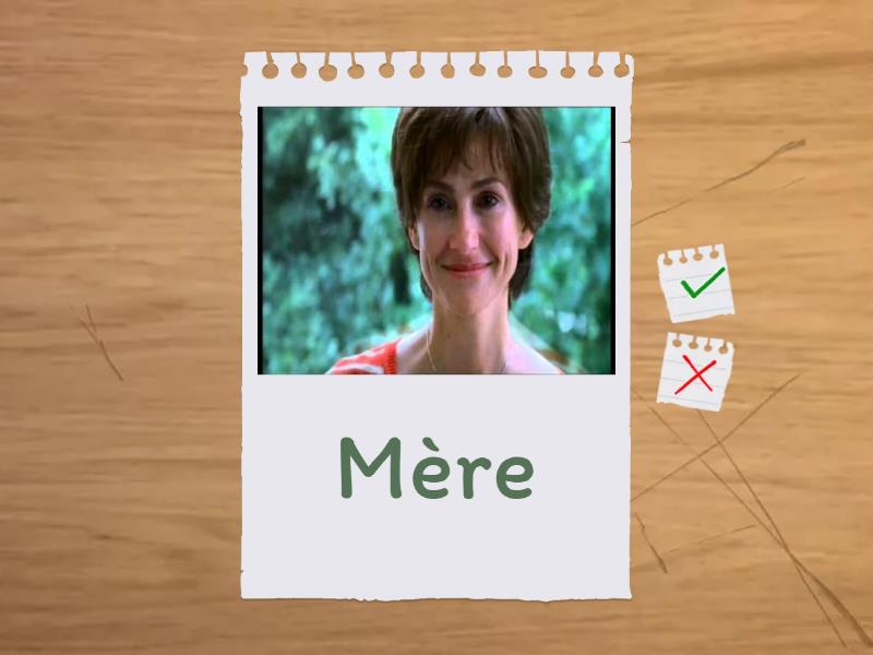 LA FAMILLE - Flash cards