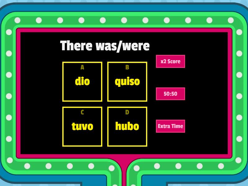 Irregular Preterite Practice - Gameshow quiz