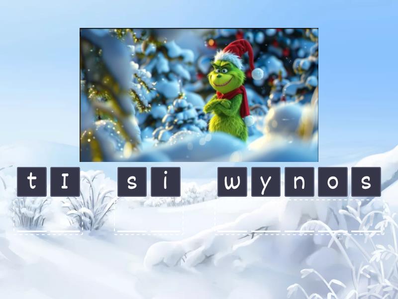 Weather Grinch - Anagram