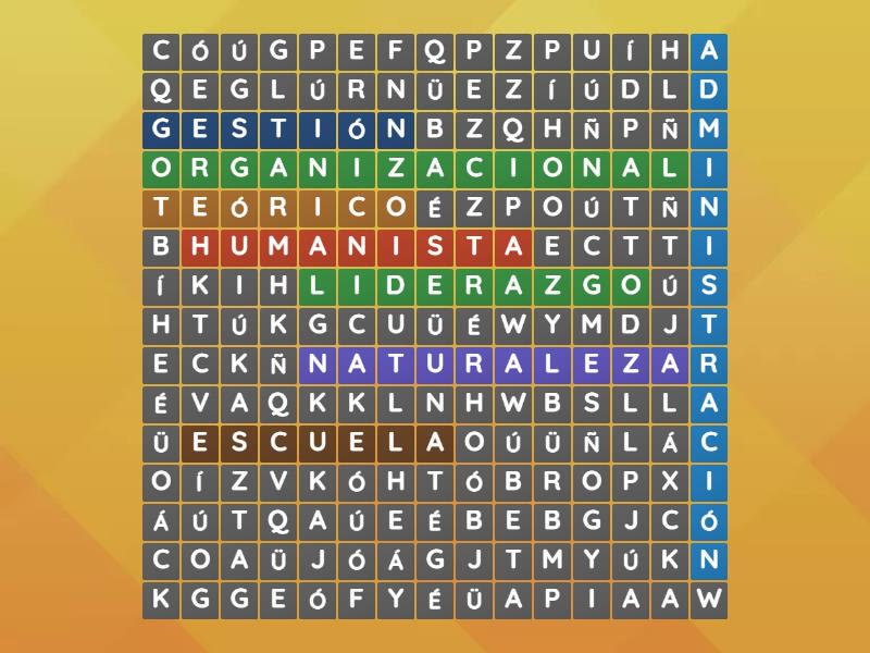 ordway tead - Wordsearch