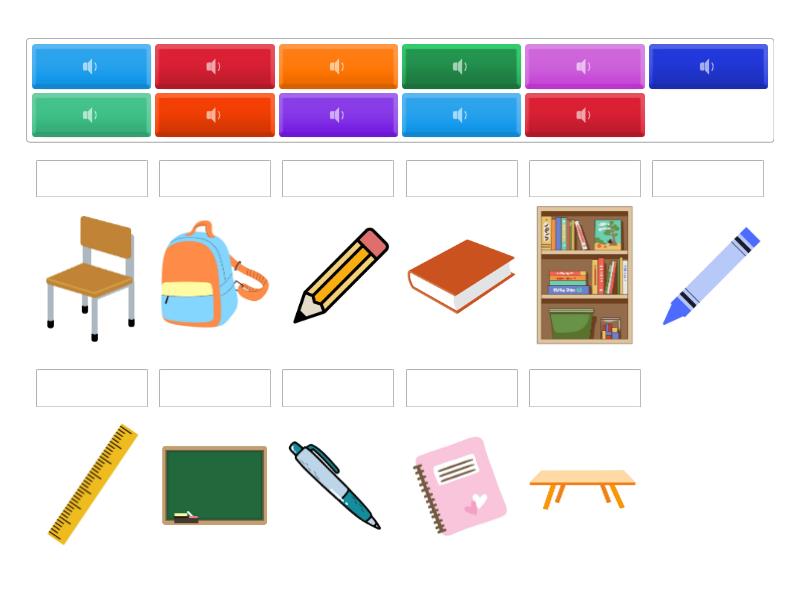 School objects beehive starter 1 unit 1 - Match up