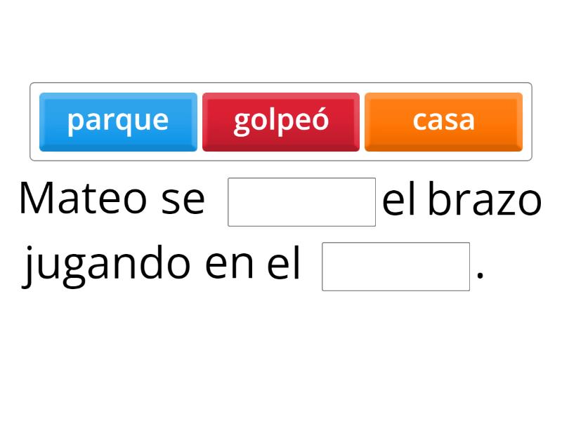 Oraciones para completar: Grupo Nwosu - Complete the sentence