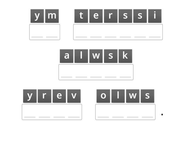 SENTENCES WITH ADJECTIVES - Anagrama