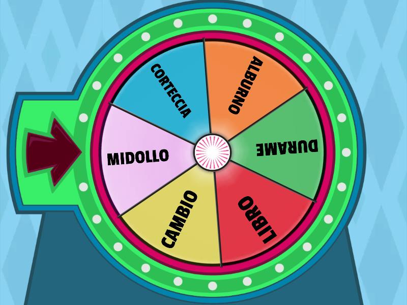 LE PARTI DEL LEGNO - Spin the wheel
