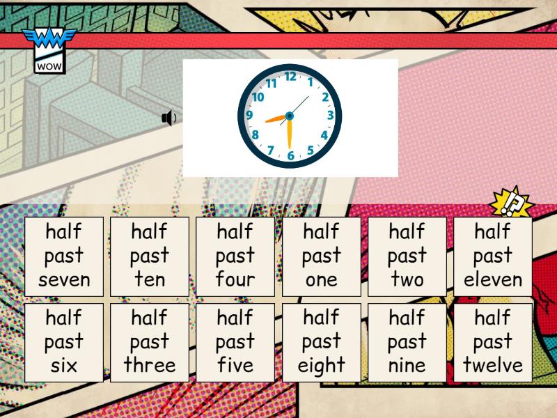Bugs Team 3 Unit 4 Time - Find the match