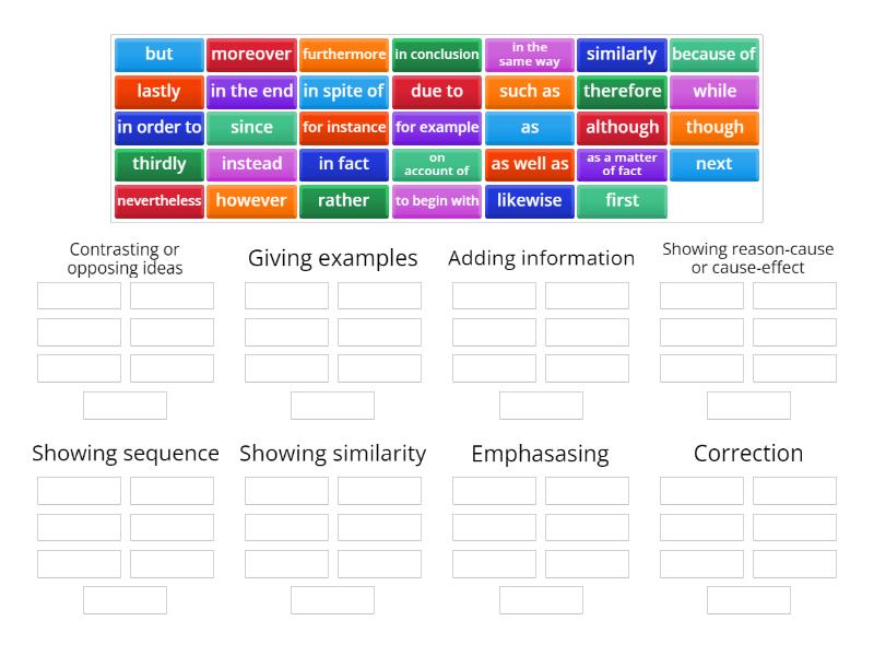 Connectors - Group sort