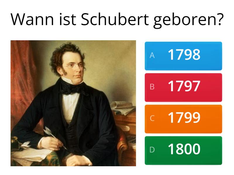 Das Leben von Franz Schubert - Quiz
