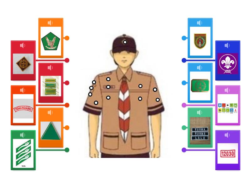 Taman Tanda Pengenal Laki-laki - Labelled diagram