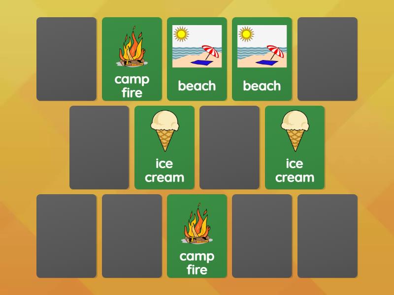 Summer Match - Matching pairs