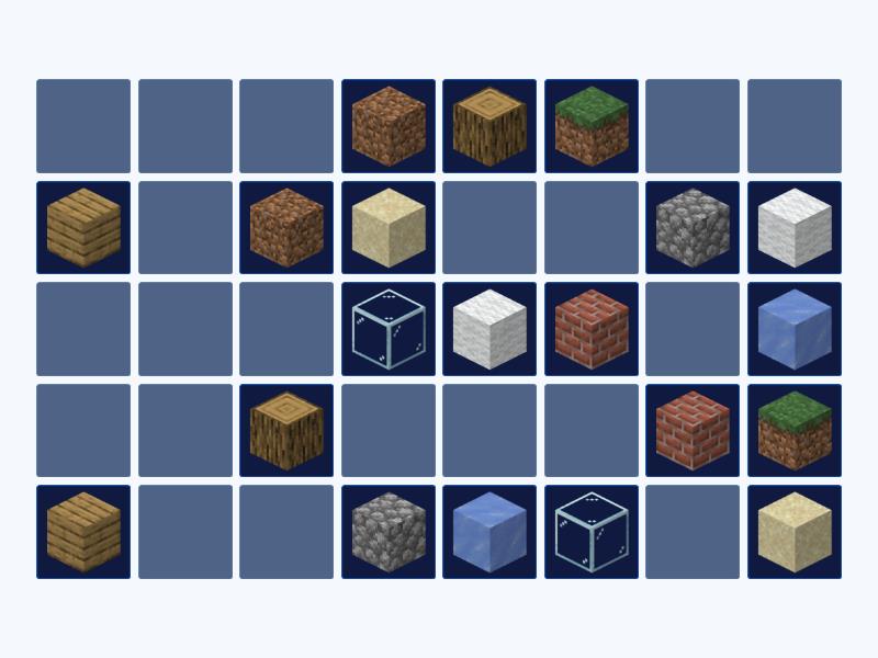 Minecraft - Matching pairs