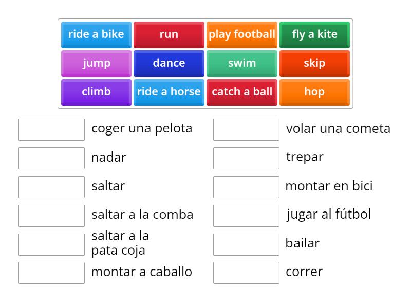 unidad 5 primero primaria - Match up