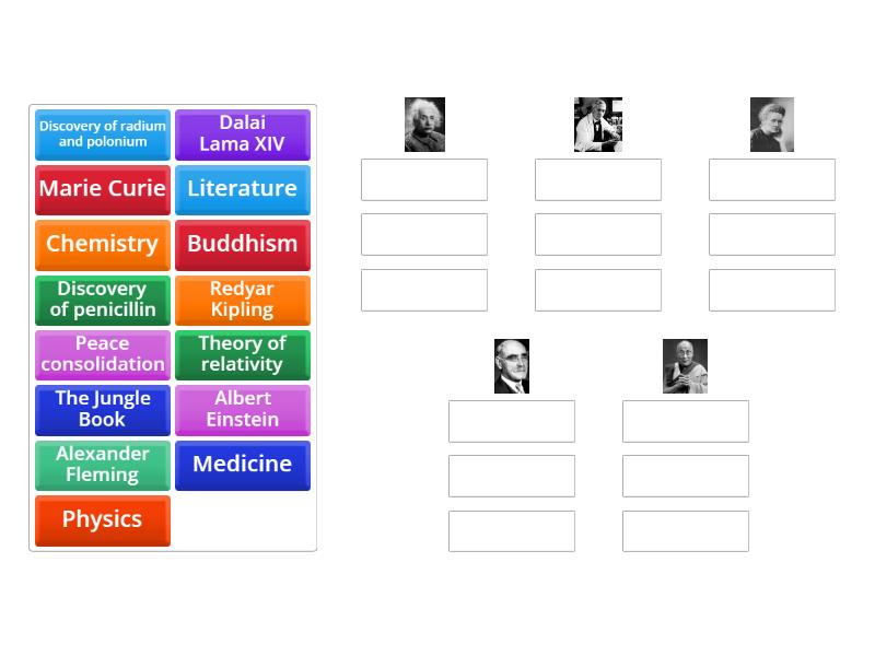 Inventions and discoveries - Group sort