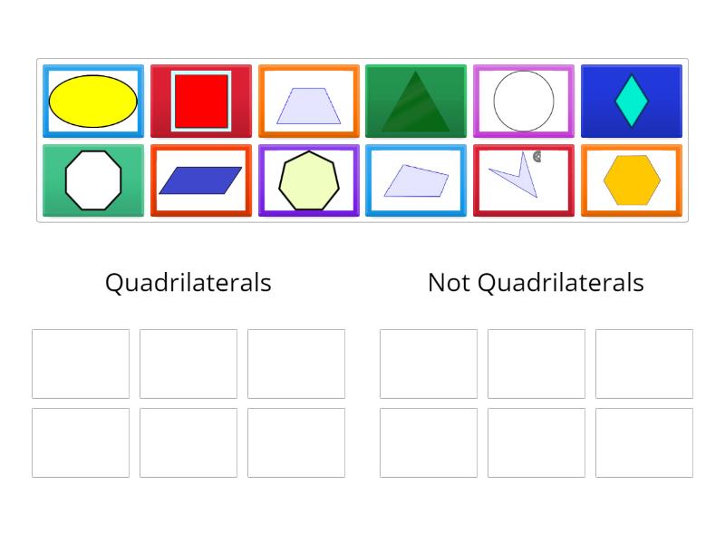 Warm Up Quadrilaterals - Group sort