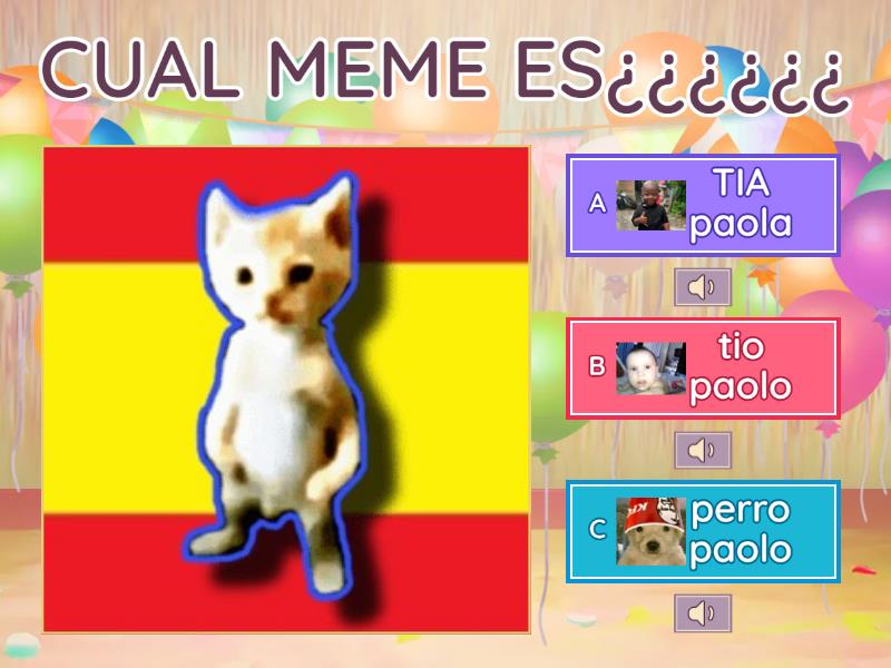 BUENAS MEMES - Cuestionario