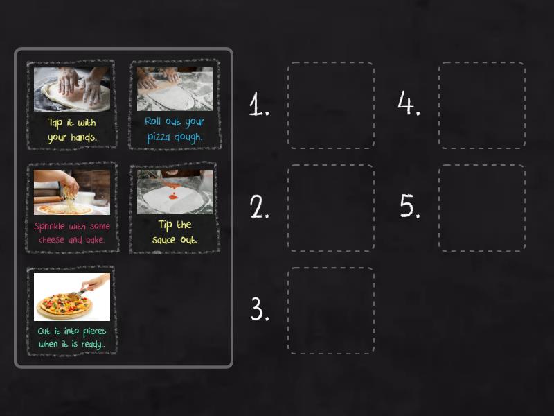 Pizza Day : Let's make a pizza KIDS - Rank order