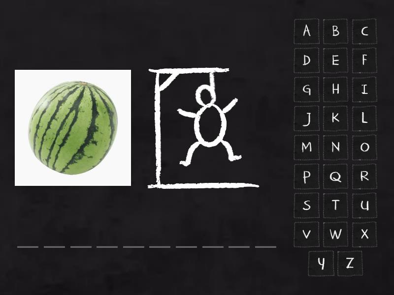FOOD - - Hangman