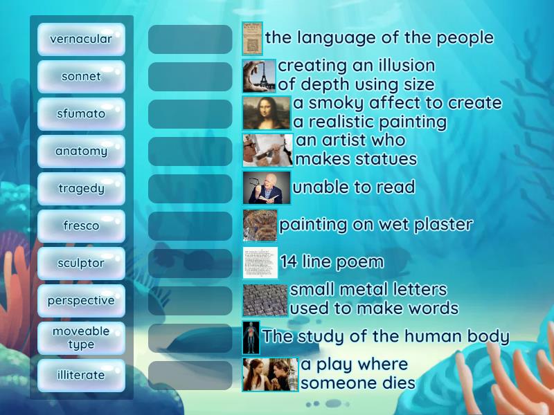 RENAISSANCE ART KEY TERMS - Match up